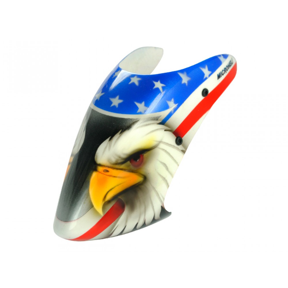 Airbrush Fiberglass Eagle Head Canopy - BLADE MCPX