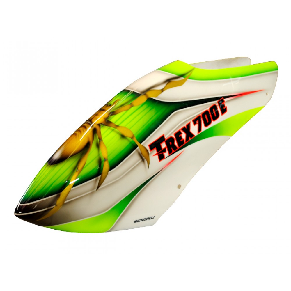Airbrush Fiberglass Gold Spider Canopy - T-REX 700E