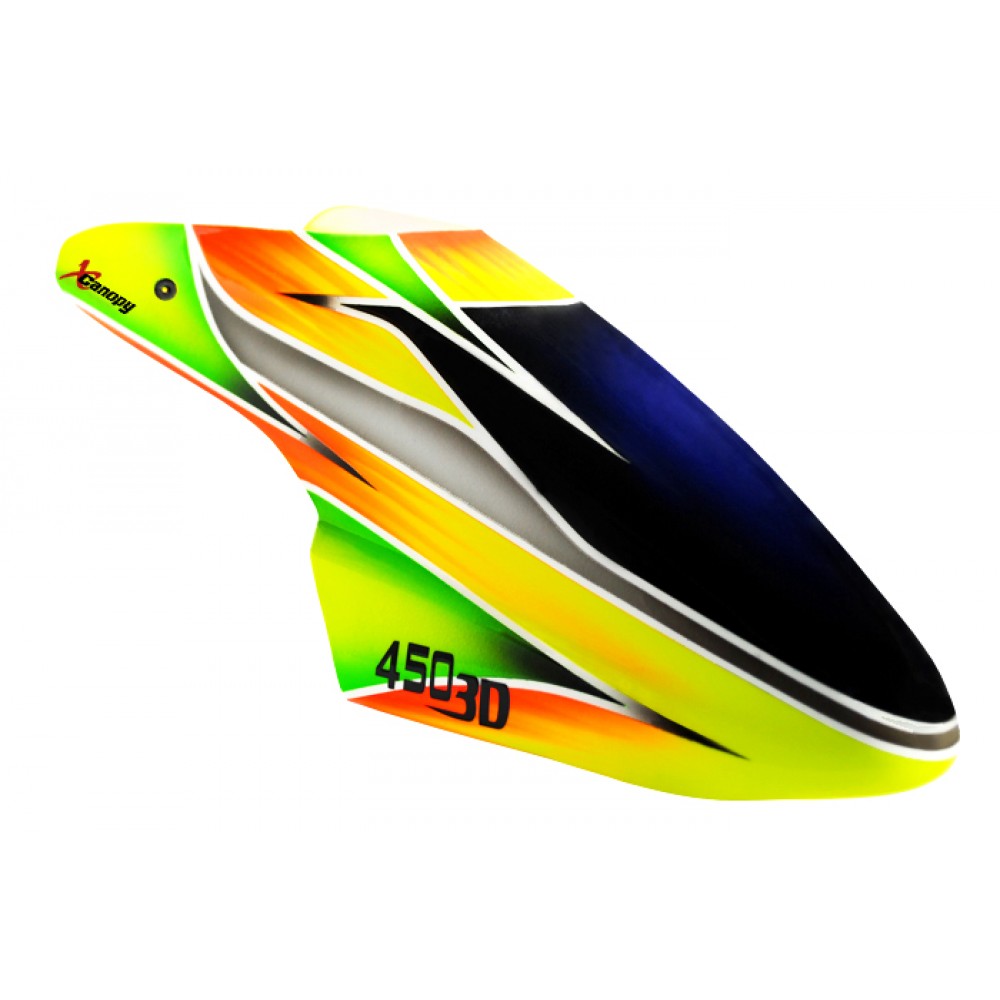 XCanopy Airbrush Fiberglass FreeStyle Canopy - BLADE 450X/3D