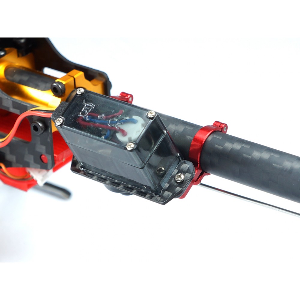 Aluminum Tail Servo Mount (RED) - BLADE FUSION 180 / Smart