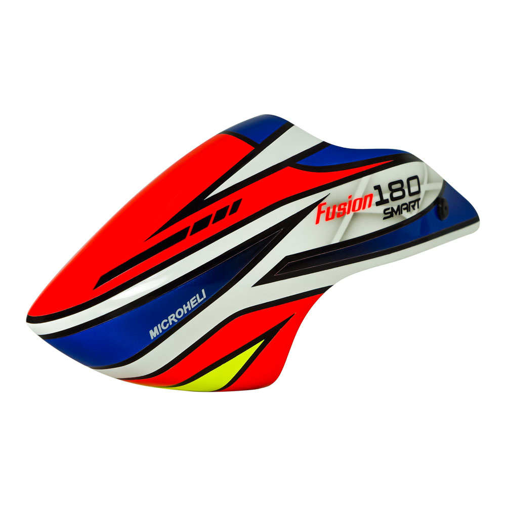 Airbrush Fiberglass Red Transformer Canopy - BLADE FUSION 180 Smart