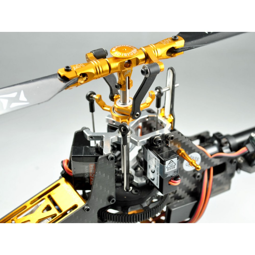 Precision CNC Aluminum Main Rotor Hub w/ Button (GOLD) - BLADE FUSION ...