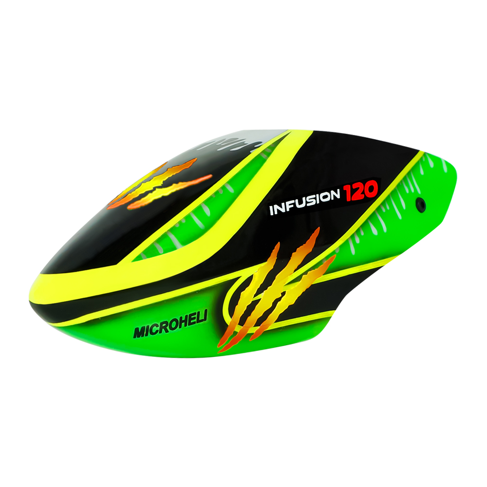 Airbrush Fiberglass Green Scratch Canopy - BLADE INFUSION 120