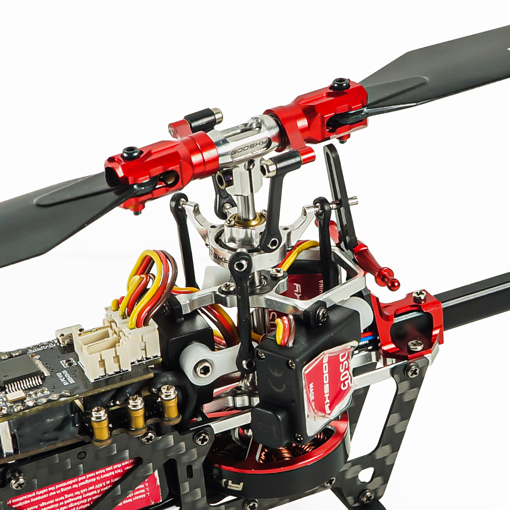 Precision CNC Aluminum Main Blade Grip (GOLD) - GOOSKY S1