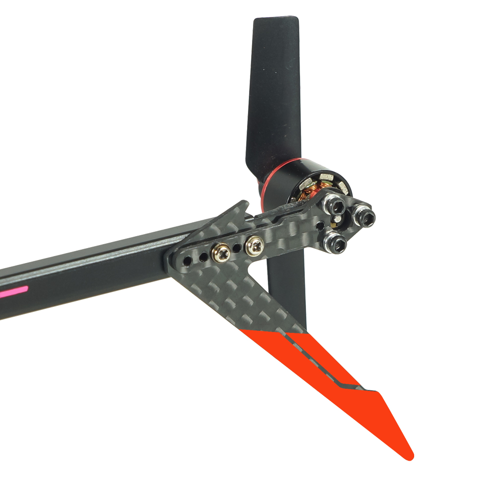 Adjustable Tail Motor Mount w/ Fin Set (RD) - GOOSKY S1